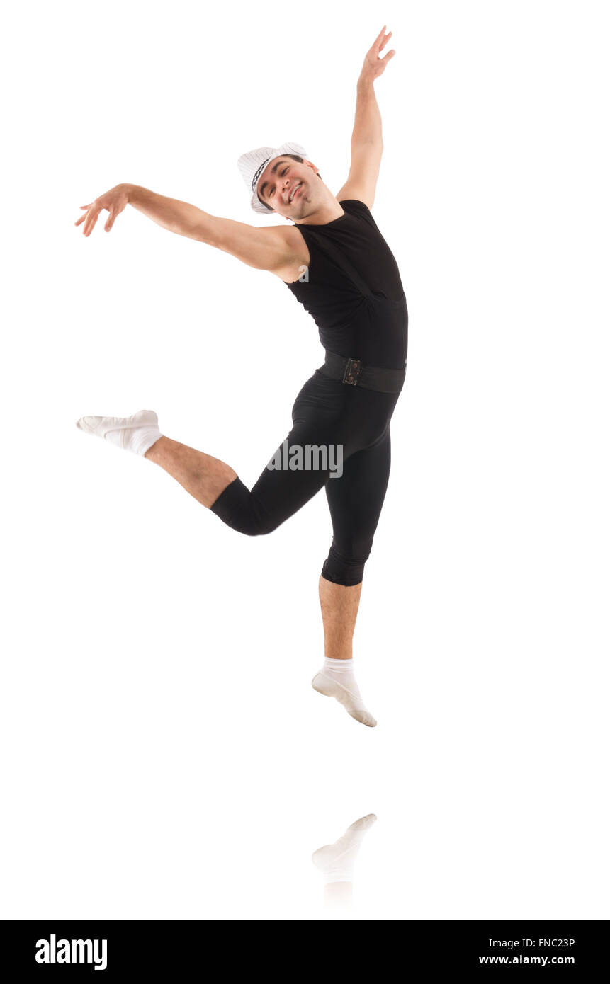 Young dancer isolated on the white Stock Photo - Alamy