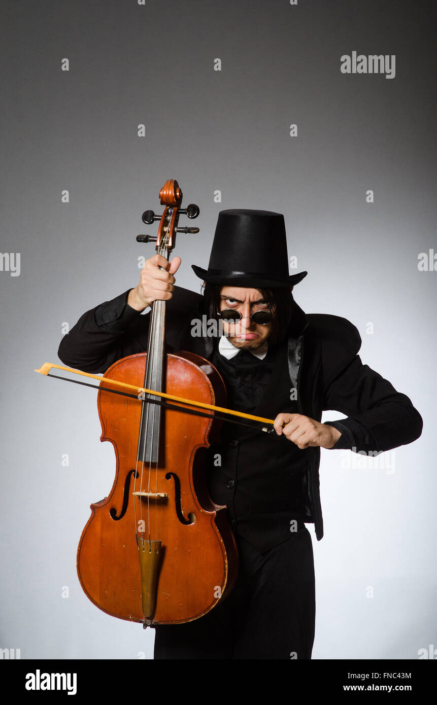 Man in musical art concept Stock Photo - Alamy