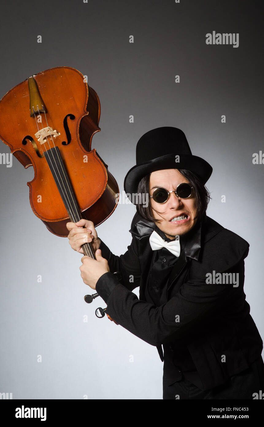 Man in musical art concept Stock Photo - Alamy