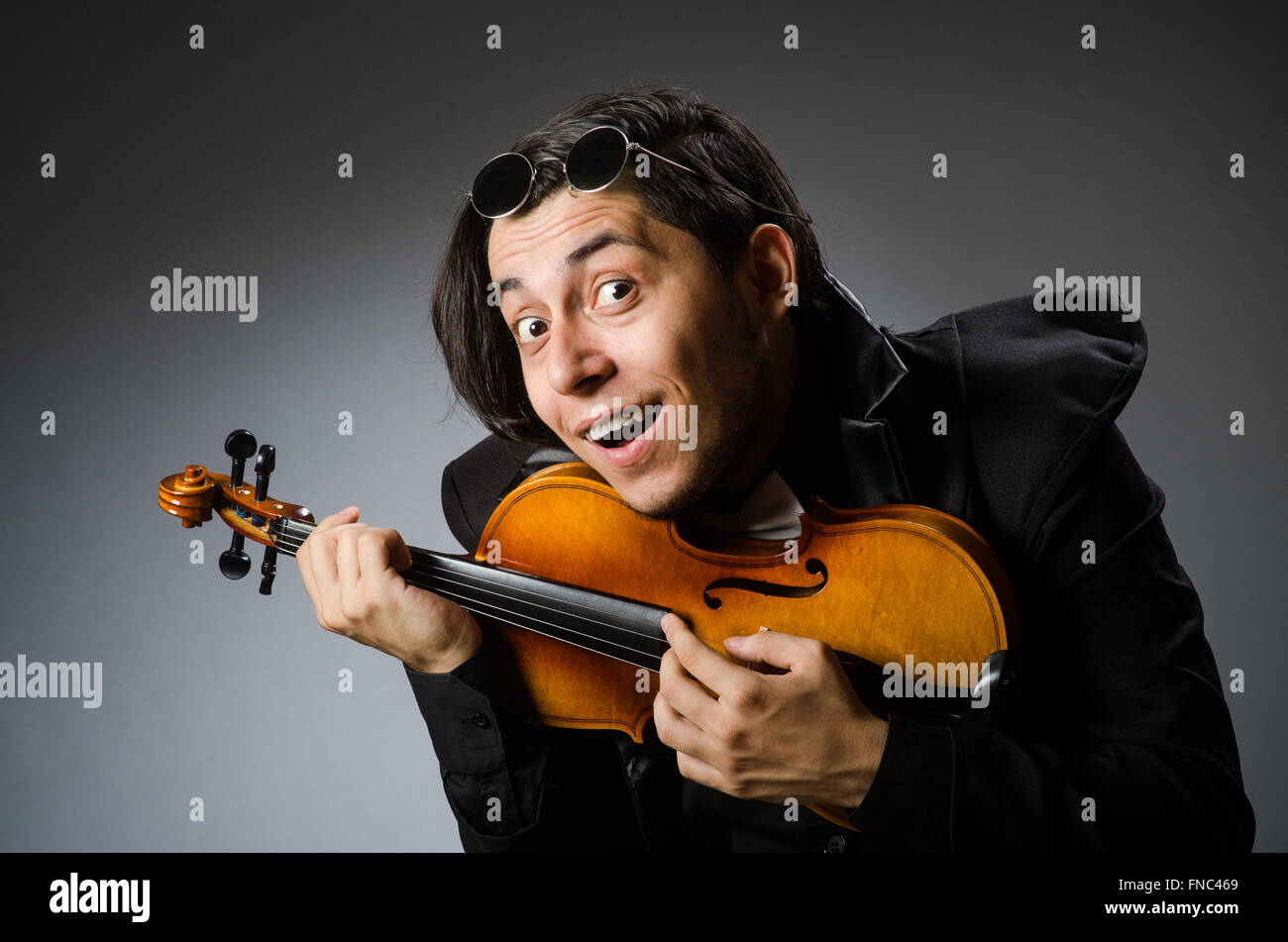 Man in musical art concept Stock Photo - Alamy
