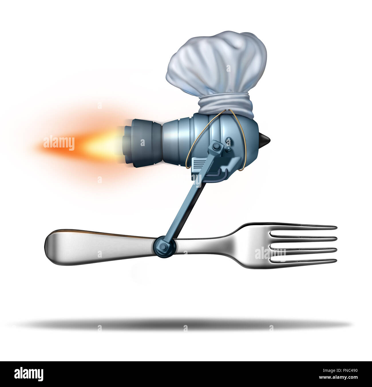 Food delivery at restaurant Cut Out Stock Images & Pictures - Alamy