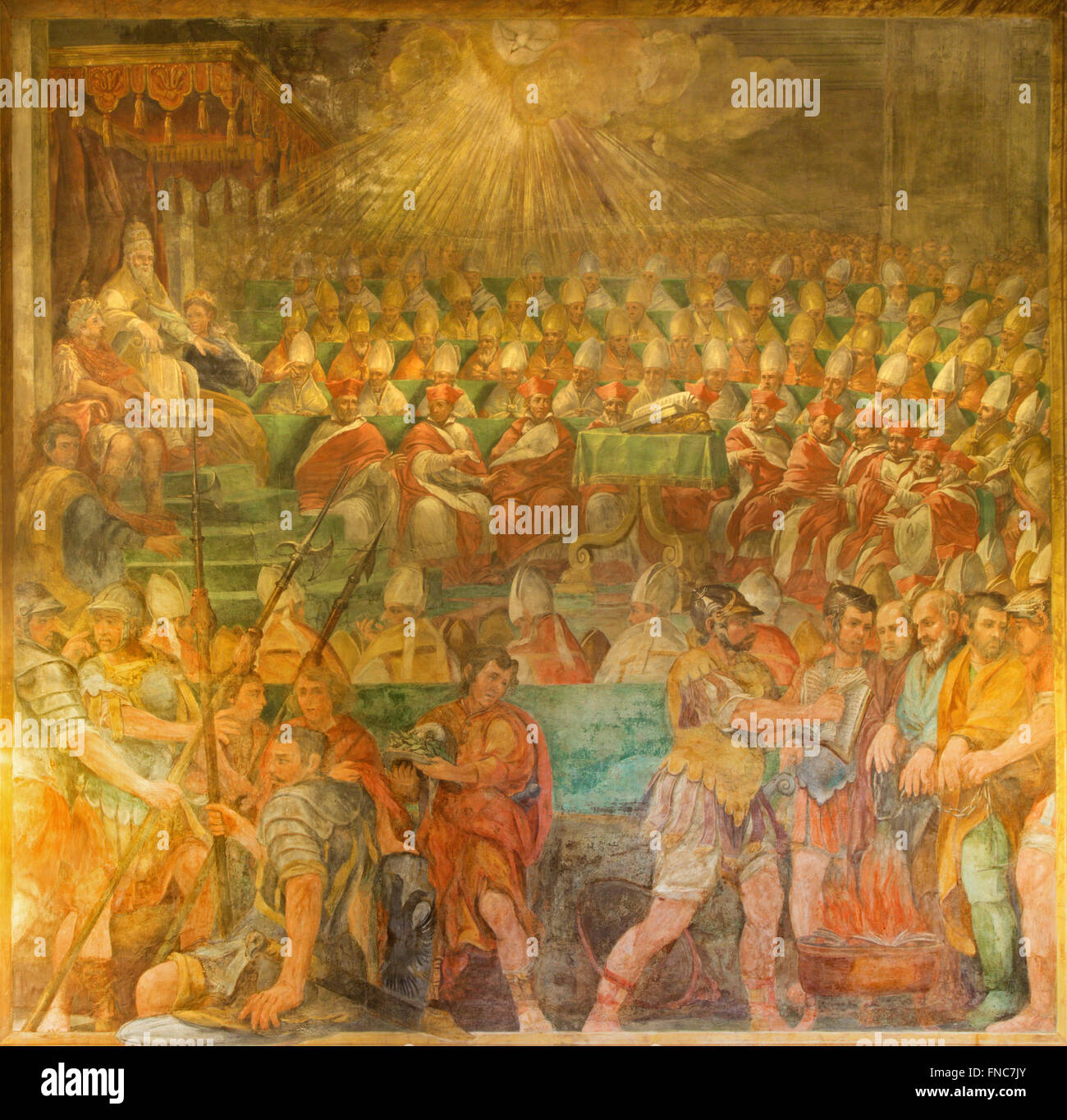 ROME, ITALY - MARCH 26, 2015: The Pope Sylvester Presiding at the Synod ...