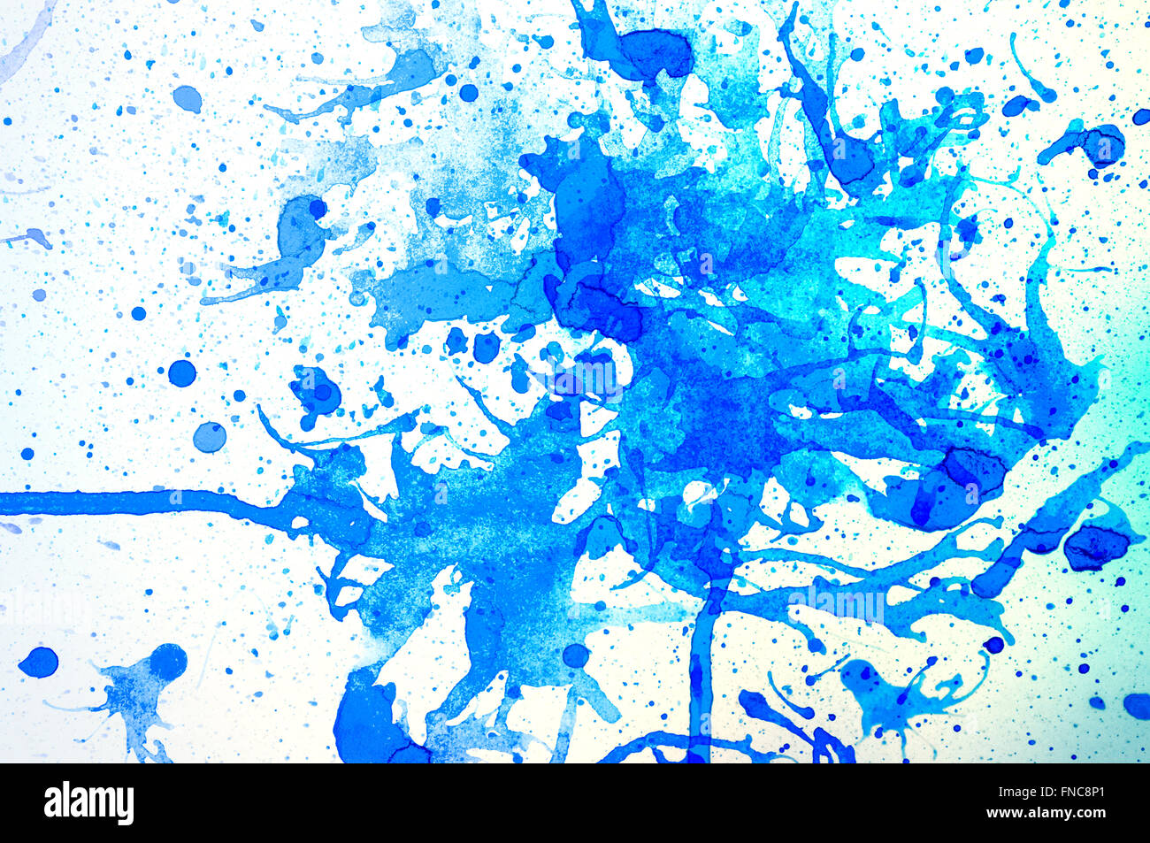 abstract blue background with water color Stock Photo - Alamy