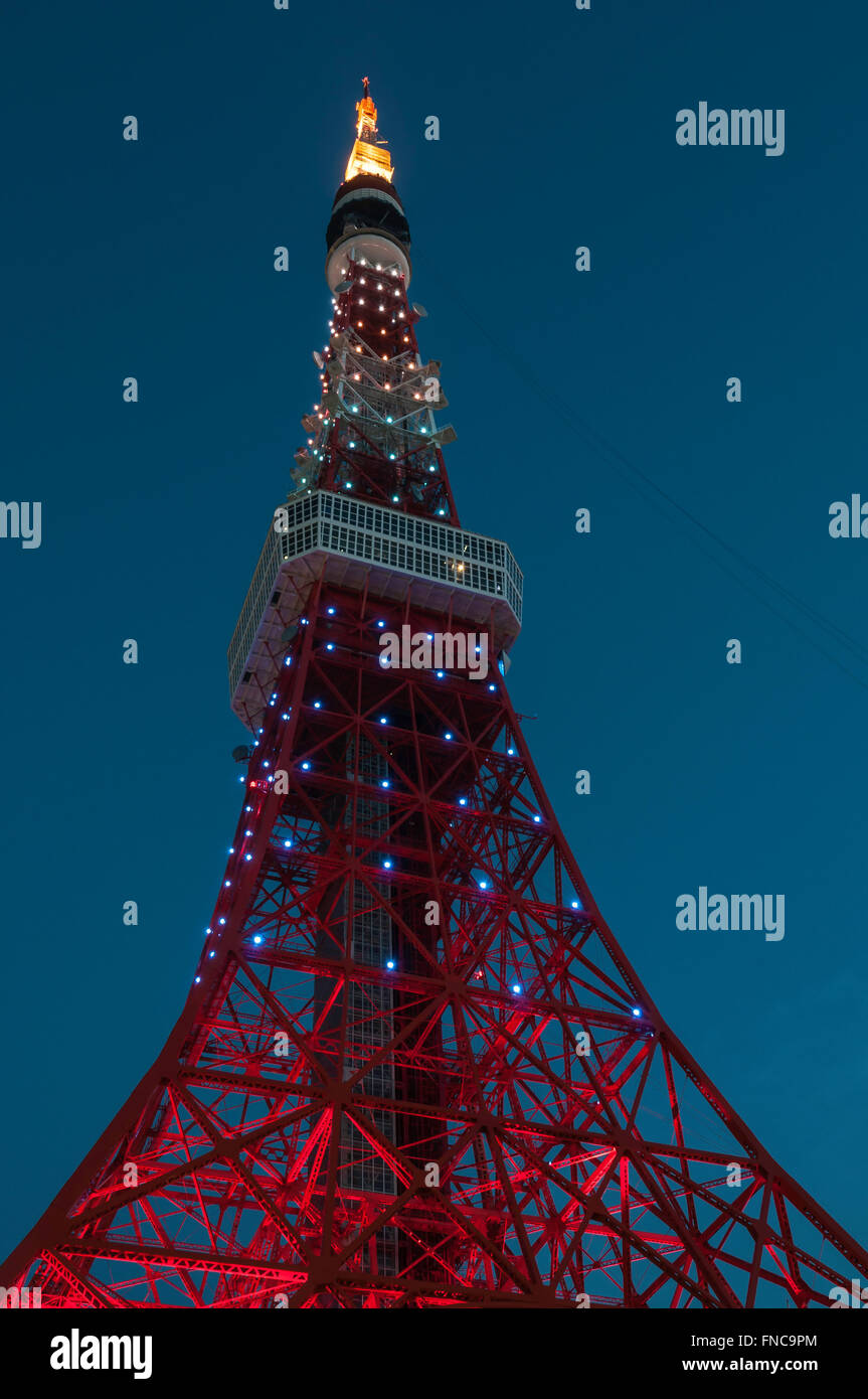 Tokyo tower lit hi-res stock photography and images - Alamy
