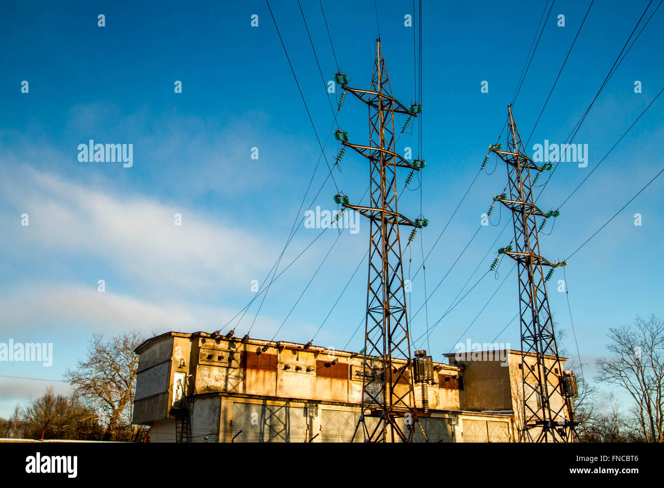 electric power station Stock Photo - Alamy