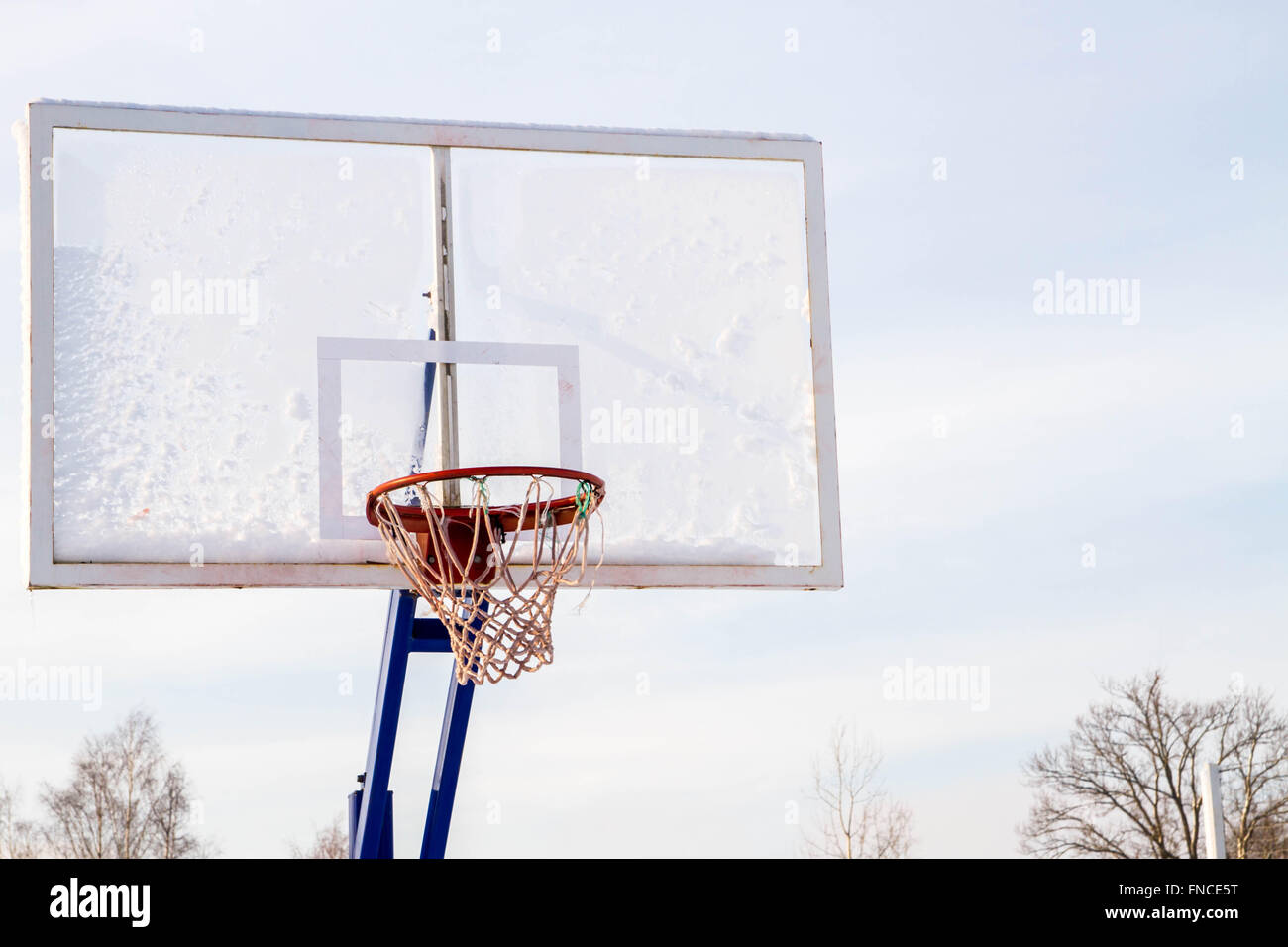basketball Hoop with backboard sports stadium Stock Photo - Alamy