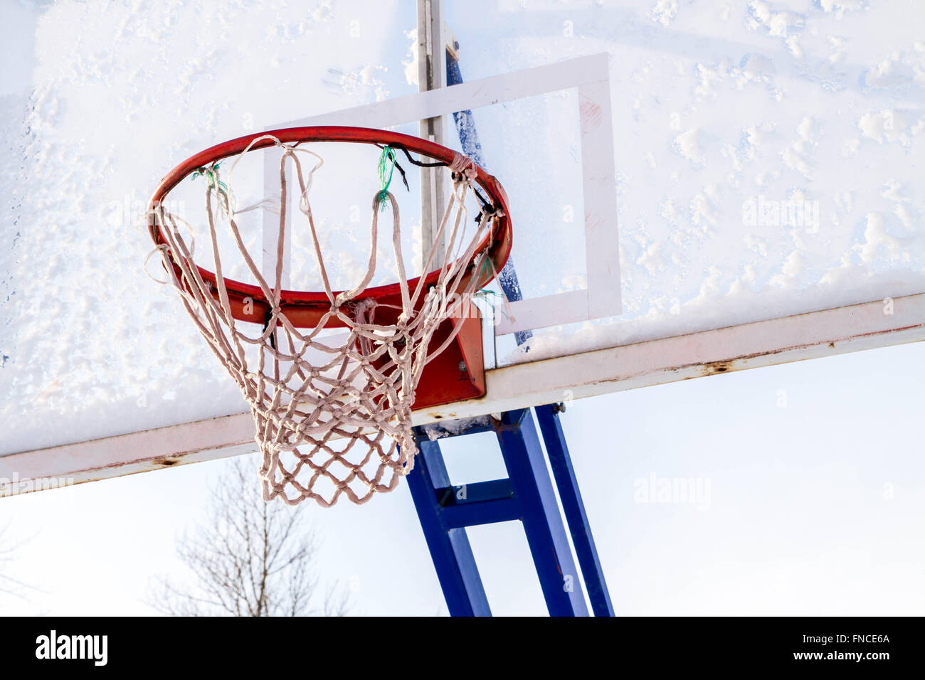 basketball Hoop with backboard sports stadium Stock Photo - Alamy