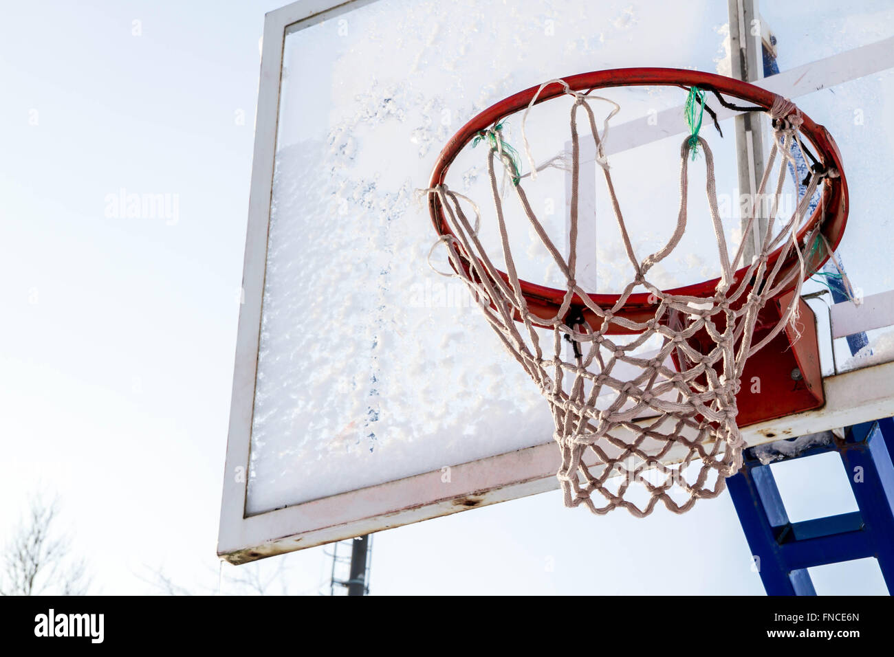 basketball Hoop with backboard sports stadium Stock Photo - Alamy