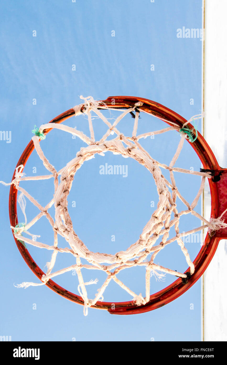 basketball Hoop with backboard sports stadium Stock Photo - Alamy