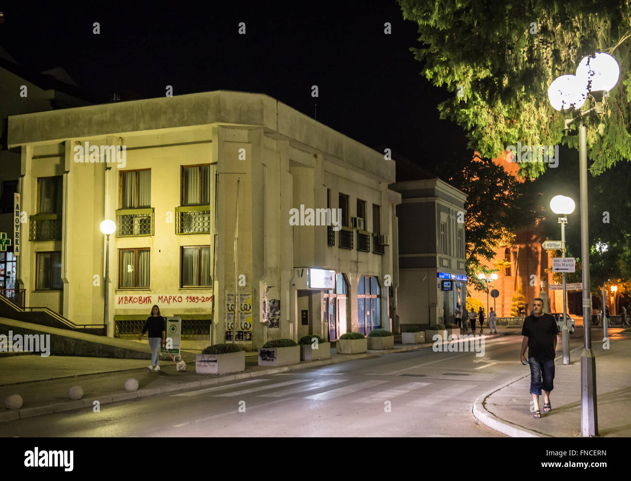 Preobrazenska street in Trebinje city, Bosnia and Herzegovina Stock ...