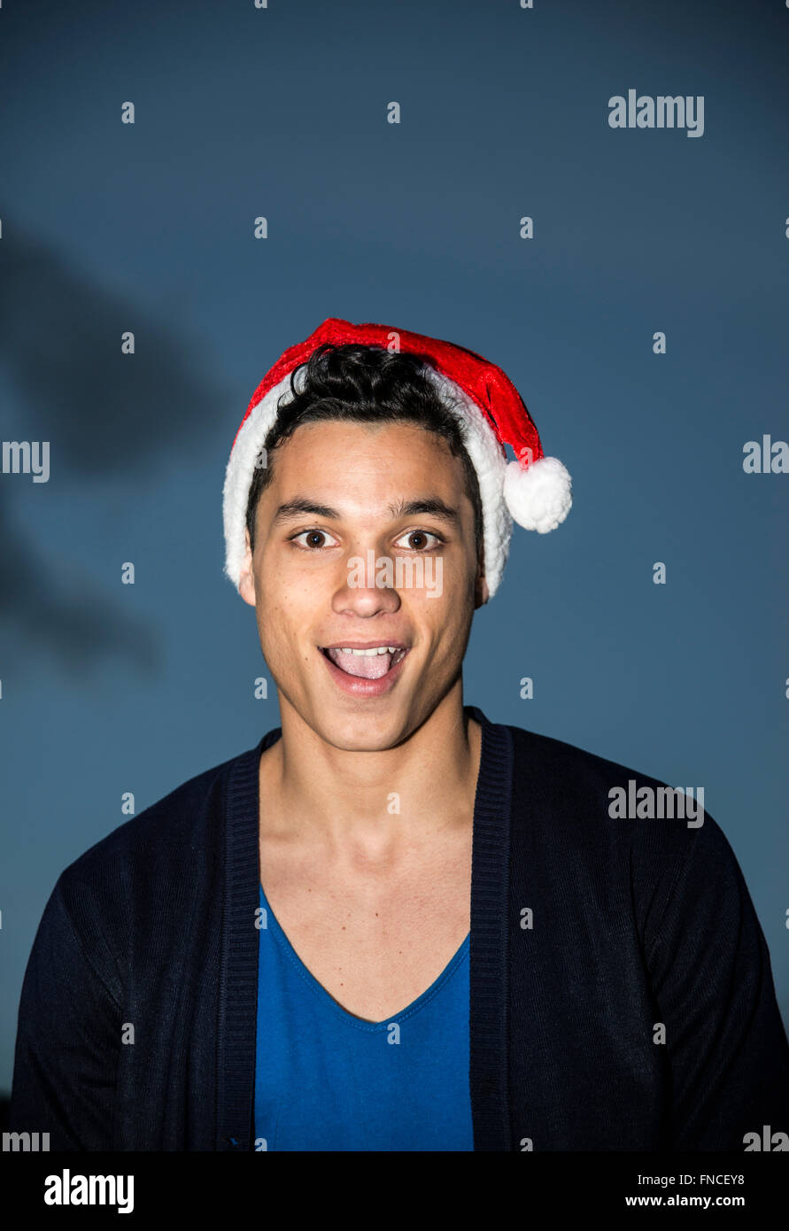 Young happy man having fun outdoors Stock Photo - Alamy