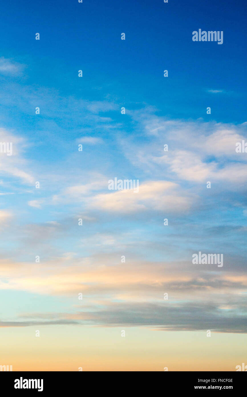 Beautiful coloured sky at sunset Stock Photo - Alamy