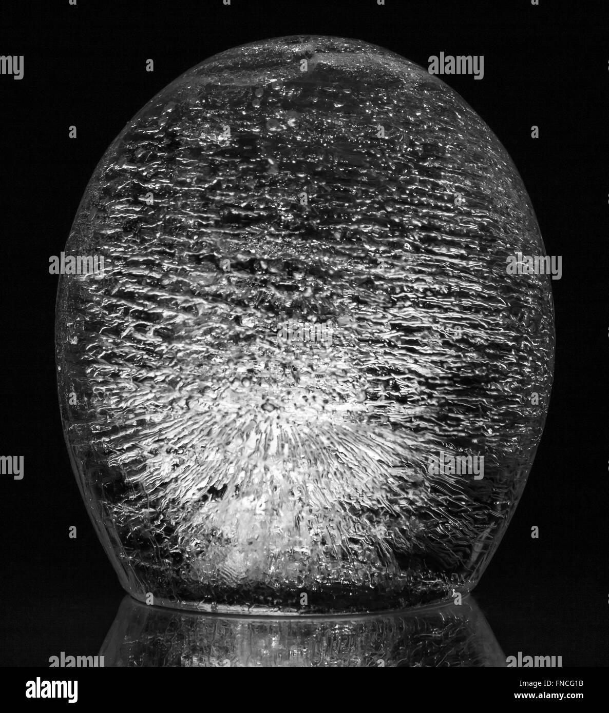 Texture background ice cracks Black and White Stock Photos & Images - Alamy