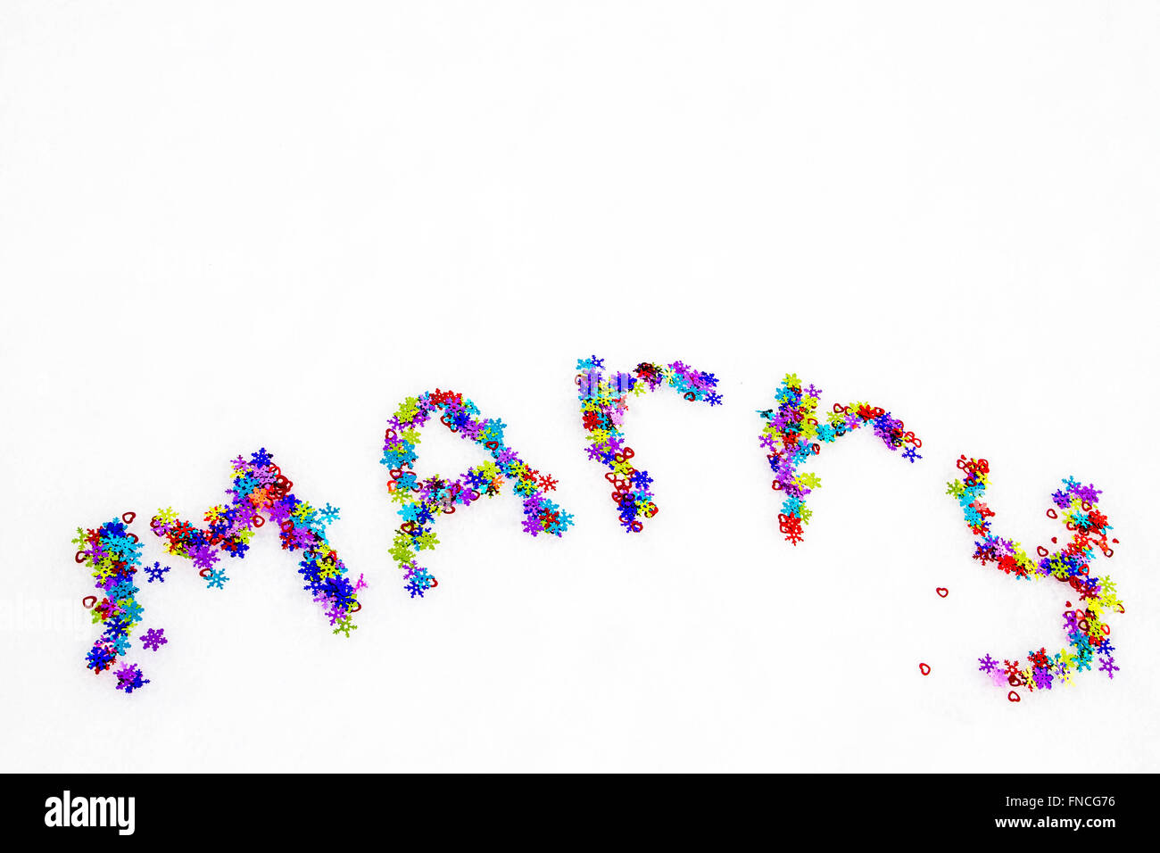 Inscription blue letters on Cut Out Stock Images & Pictures - Alamy