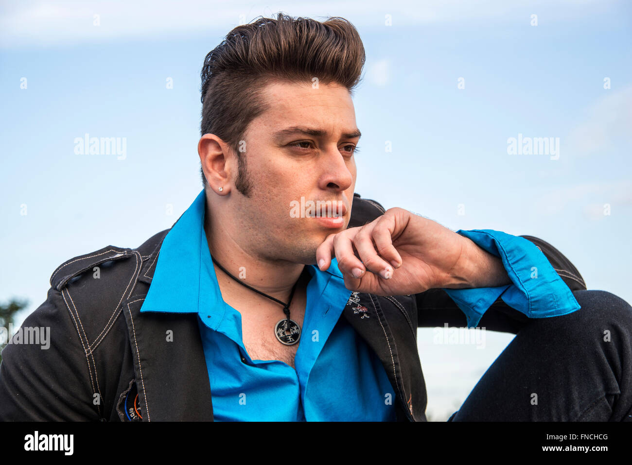 Cuban singer Cristian Alejandro Stock Photo - Alamy