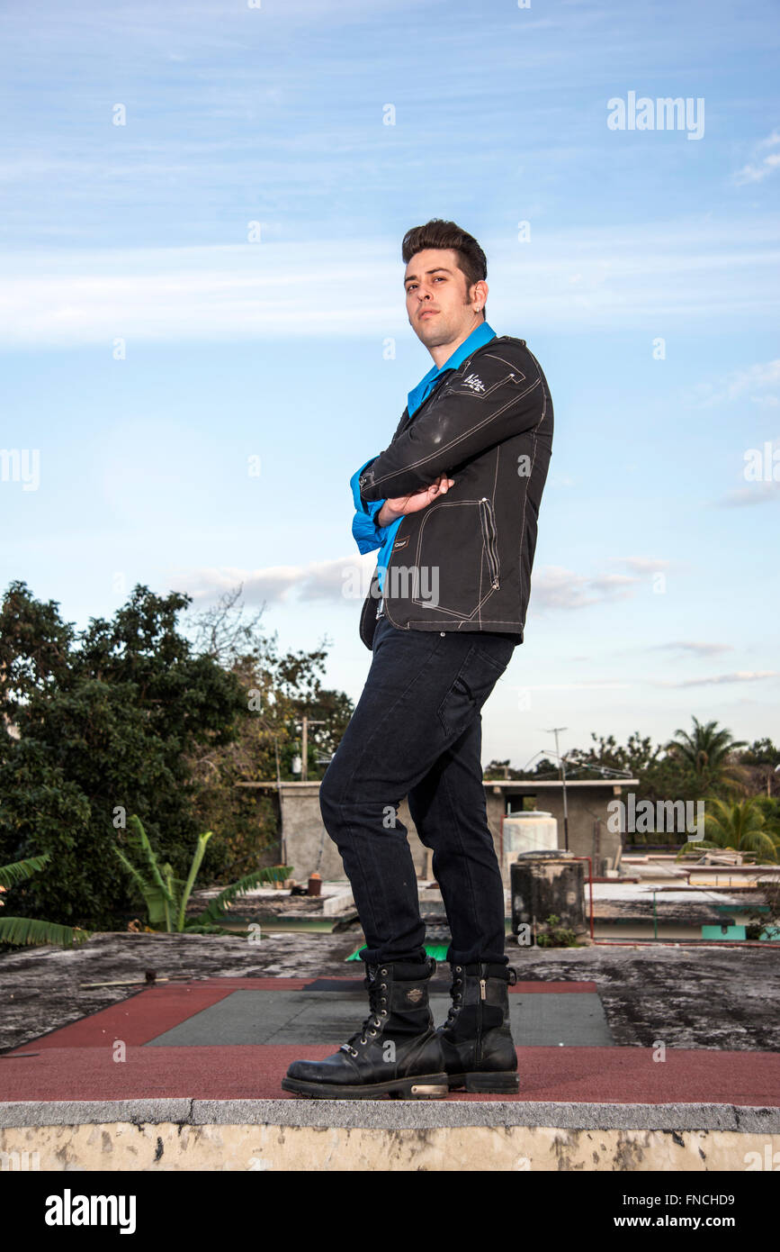 Cuban singer Cristian Alejandro Stock Photo - Alamy