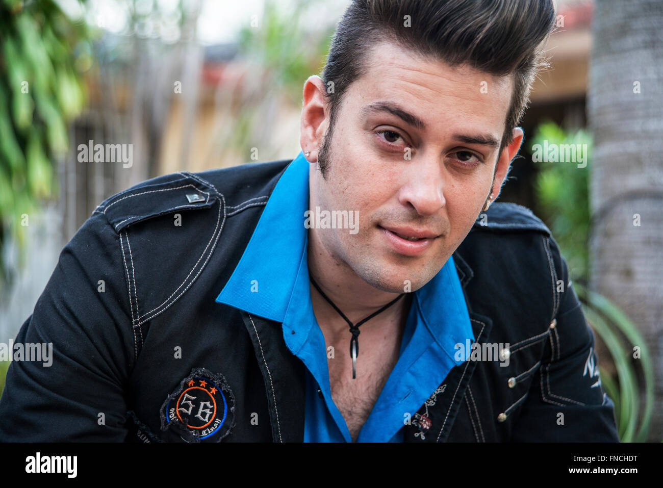 Cuban singer Cristian Alejandro Stock Photo - Alamy