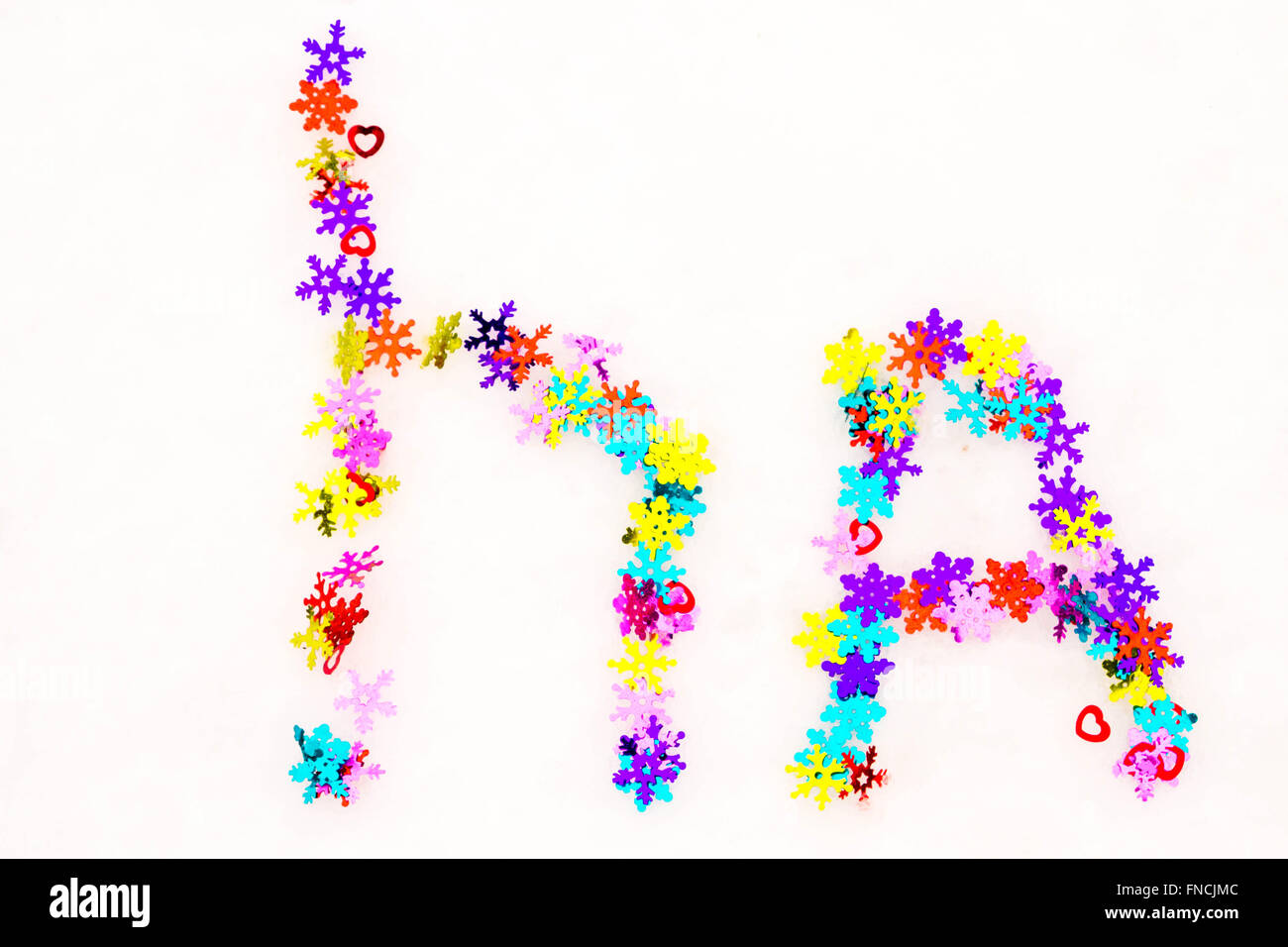 Inscription blue letters on Cut Out Stock Images & Pictures - Alamy