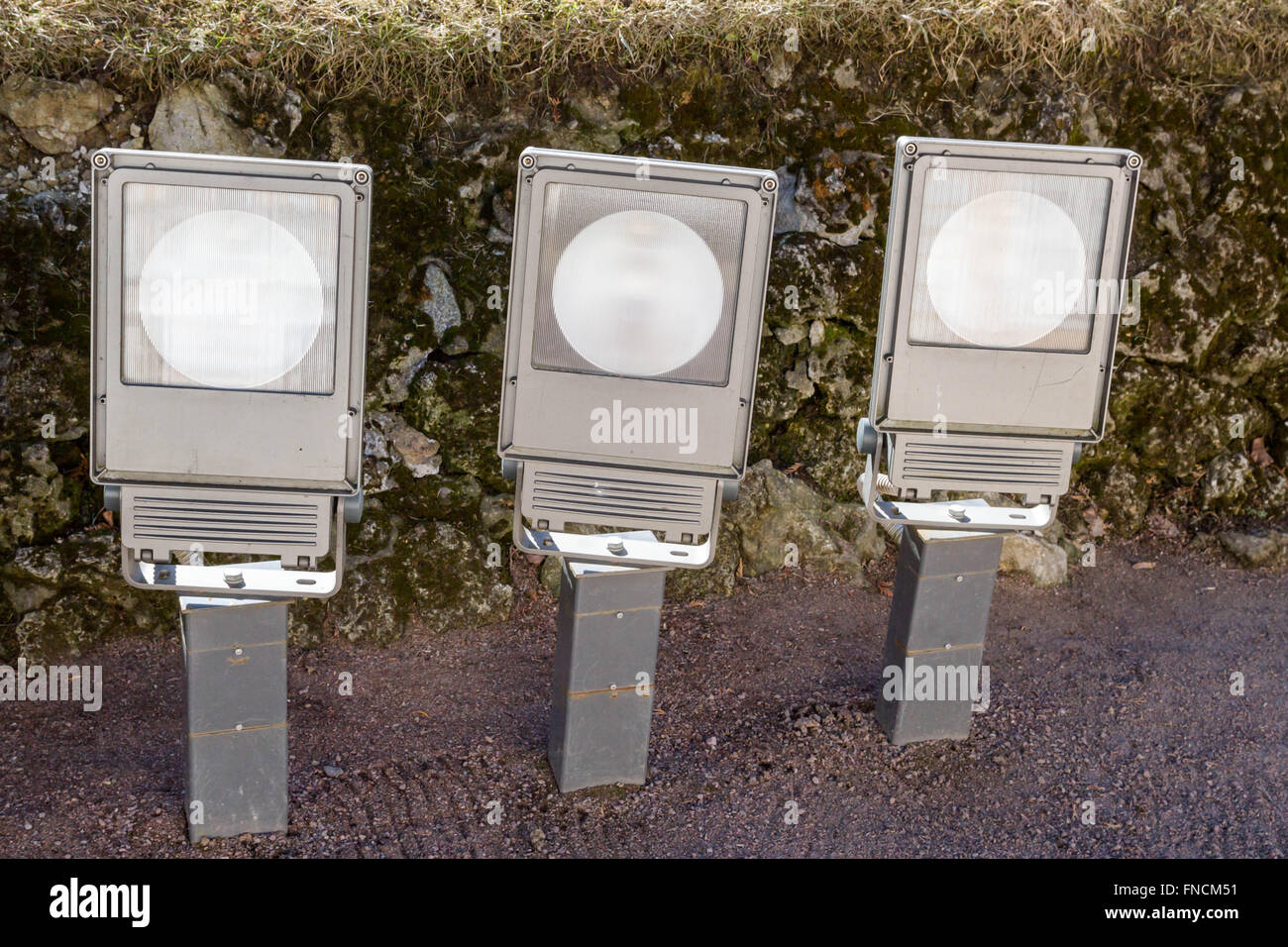 Light floodlight to illuminate buildings Stock Photo - Alamy