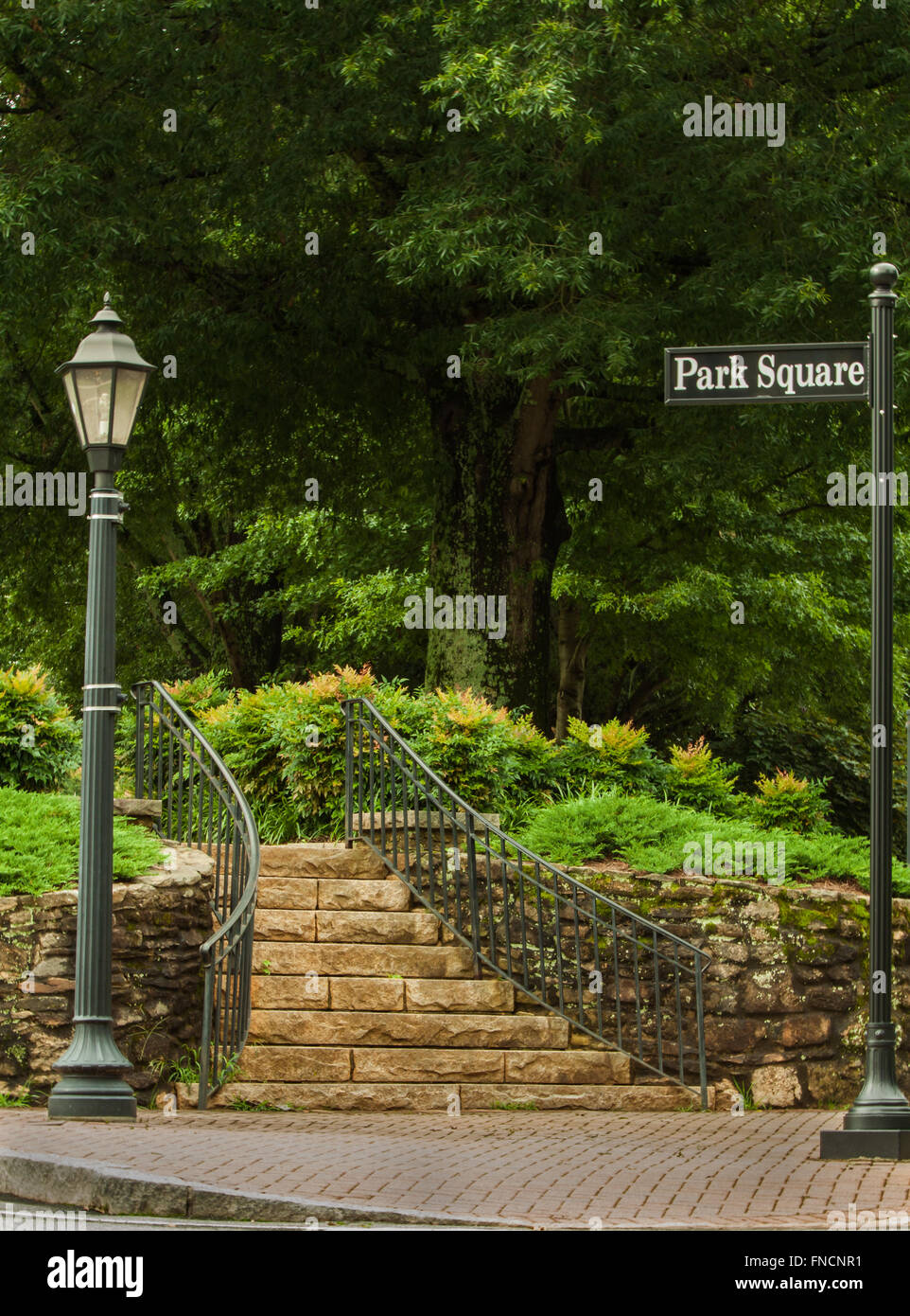 Park square steps Stock Photo - Alamy