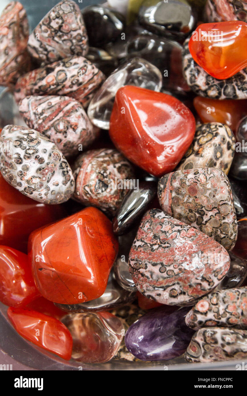 Natural colored stones of different breeds Stock Photo - Alamy