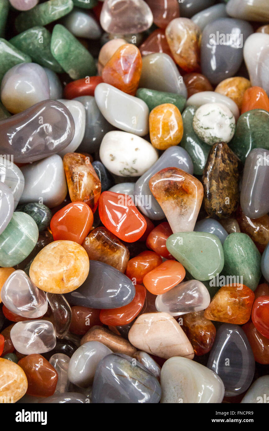 Natural colored stones of different breeds Stock Photo - Alamy