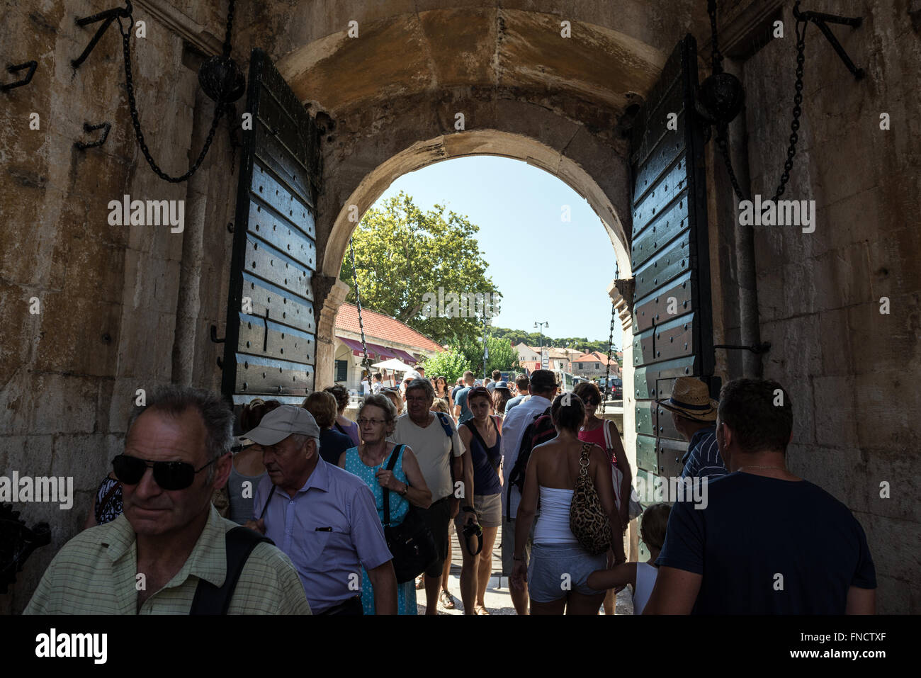 Pile Gate, entrance to Old Town of Dubrovnik, Croatia Stock Photo - Alamy