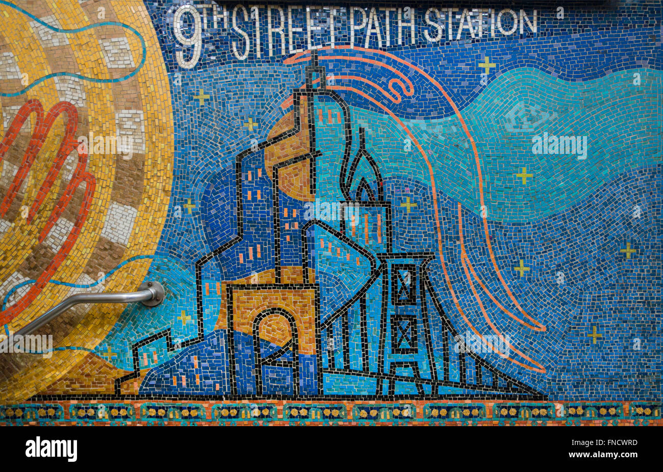 9th street Path station NYC Stock Photo - Alamy
