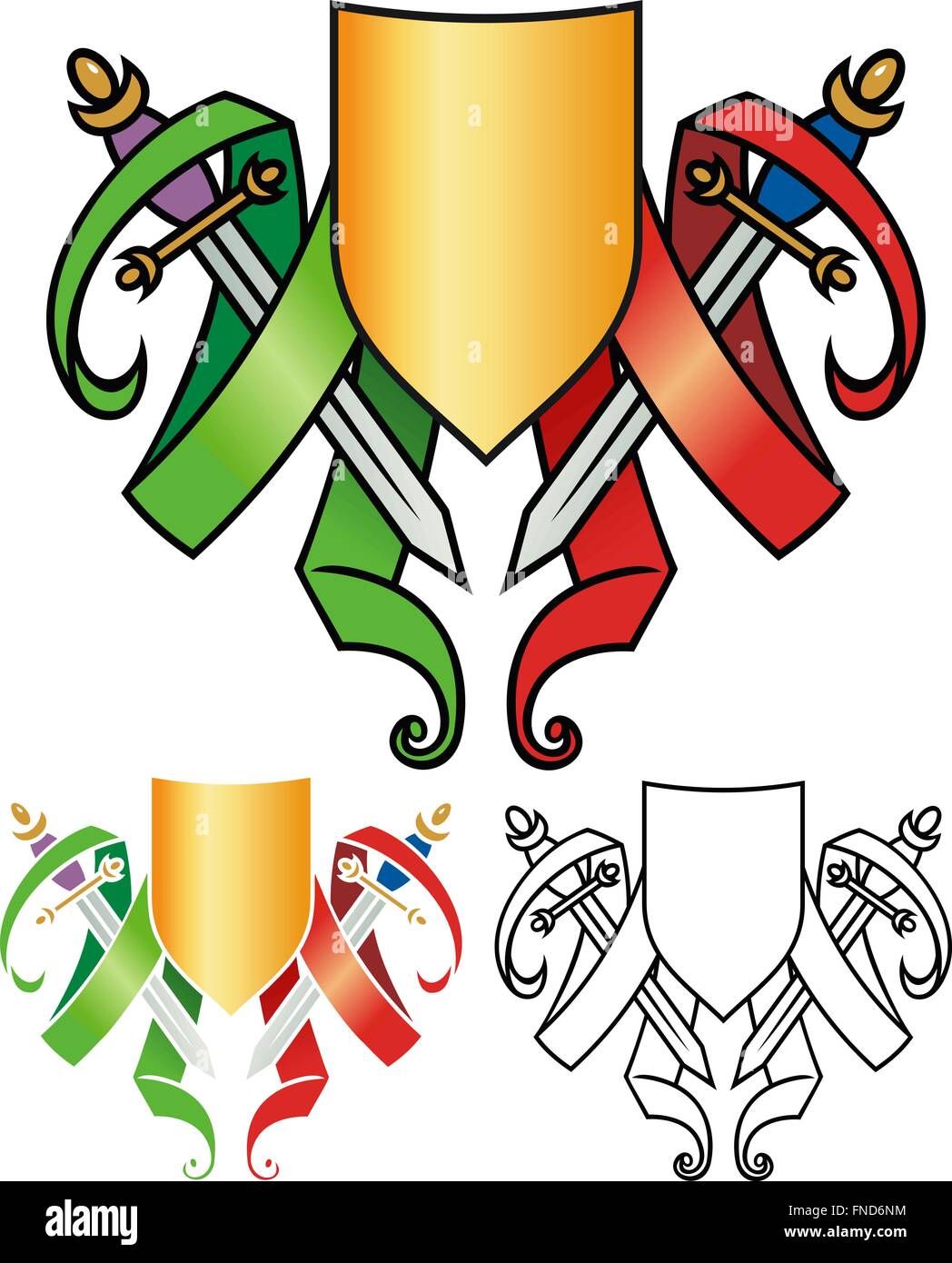 Shield Emblem Outline High Resolution Stock Photography and Images - Alamy