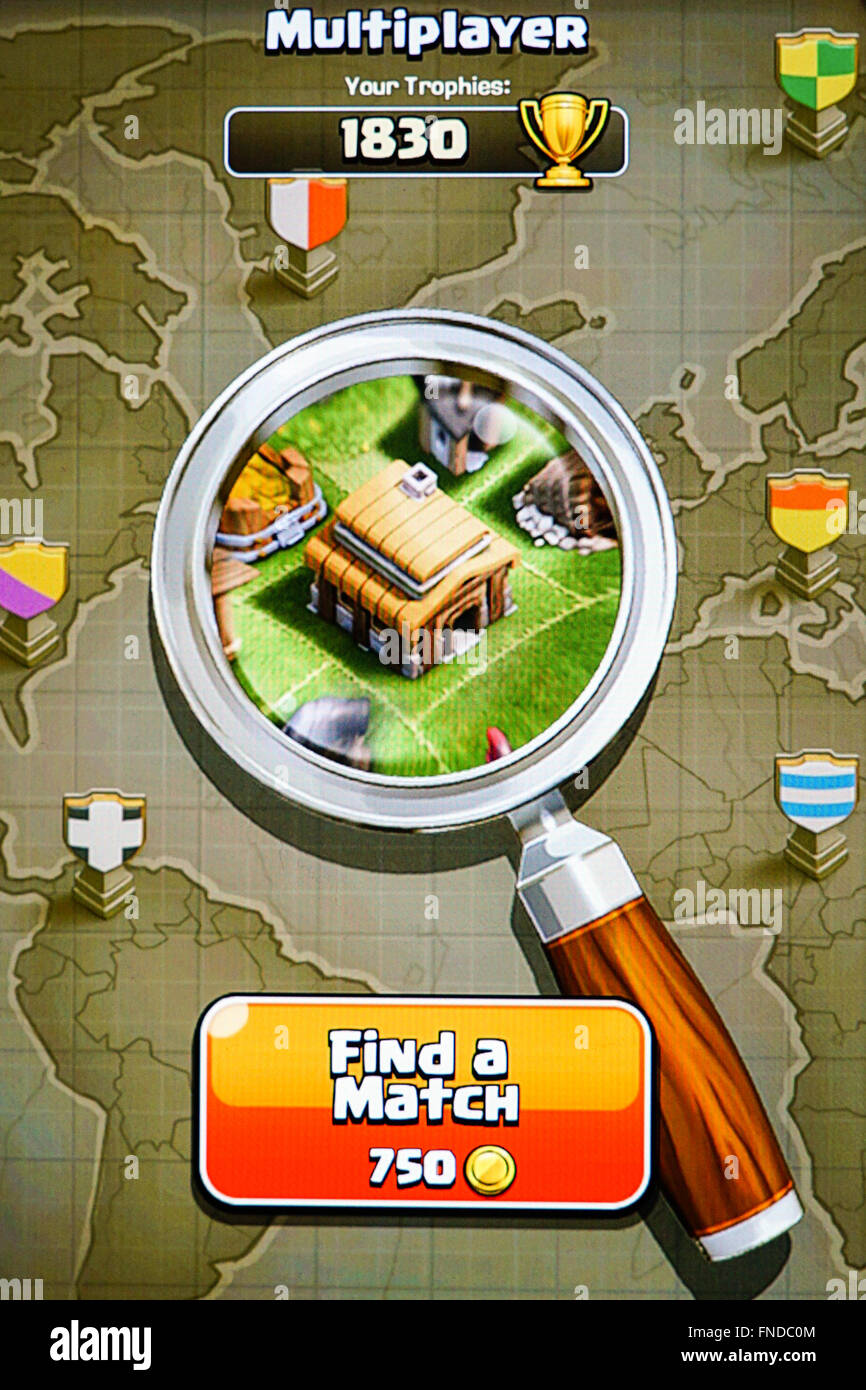 Clash of clans game hi-res stock photography and images - Alamy
