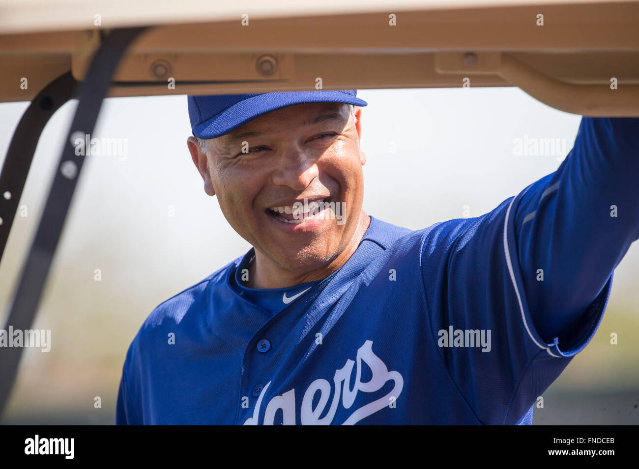Glendale, Arizona, USA. 27th Feb, 2016. Dave Roberts (Dodgers) MLB ...