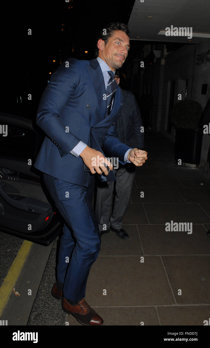 Pre-BAFTA party at The Savoy presented by GQ and Hackett Featuring ...