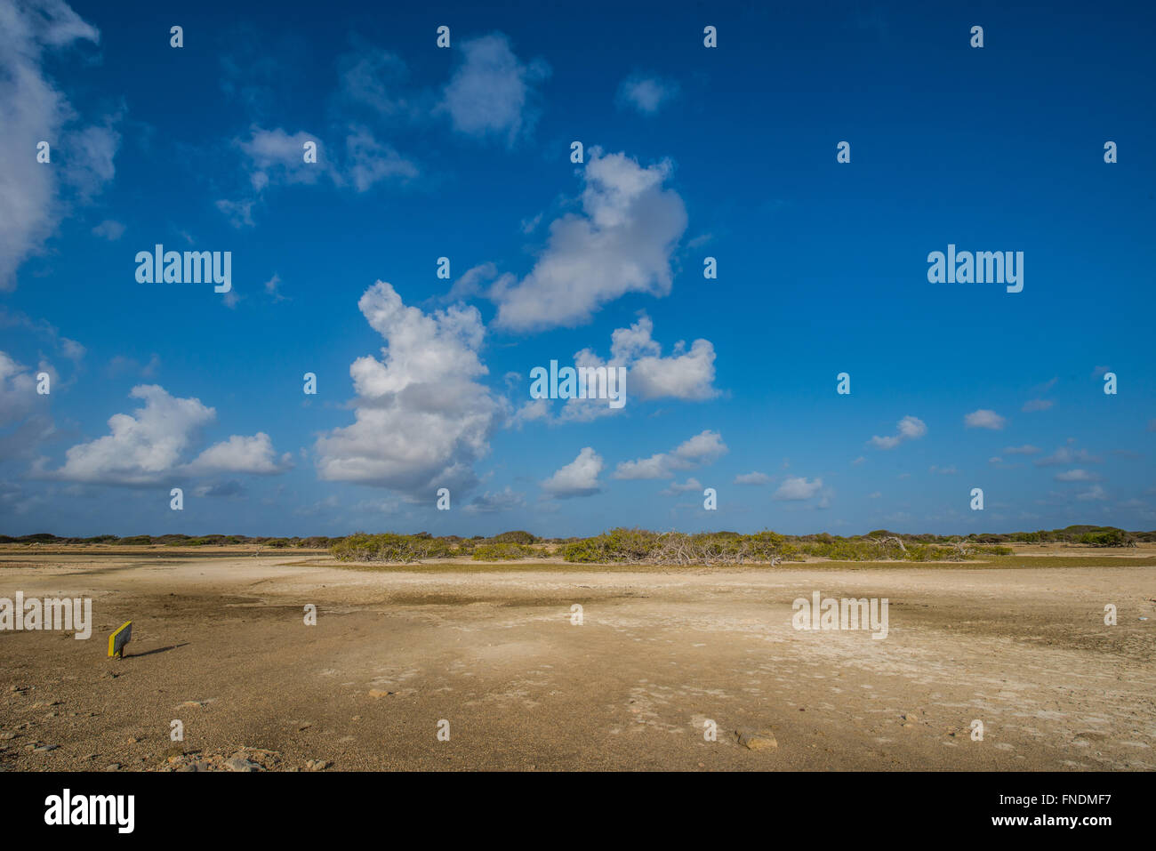 Beautiful but dangerous landscape of quicksand on the island Bonaire ...
