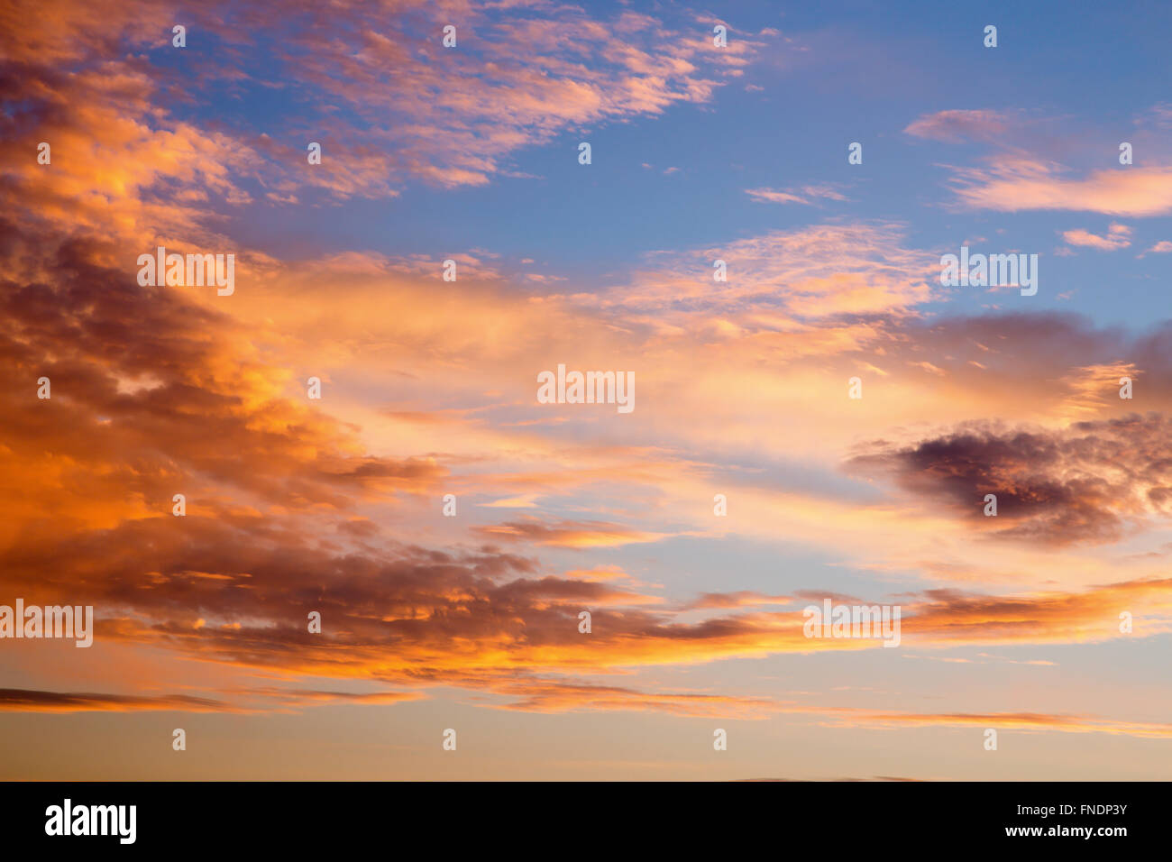 red cloudscape by sunset Stock Photo - Alamy