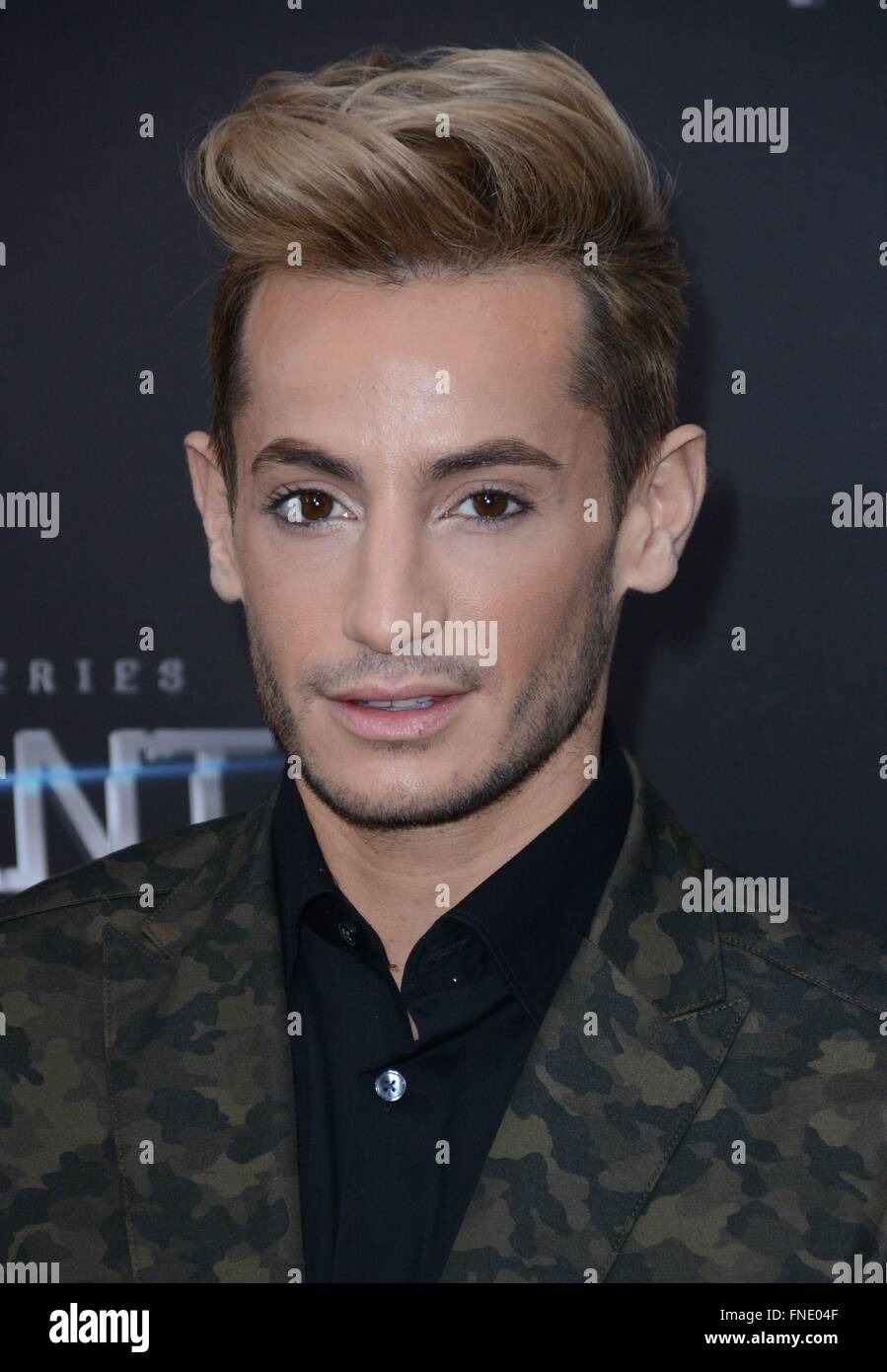 New York, NY, USA. 14th Mar, 2016. Frankie J. Grande at arrivals for ...