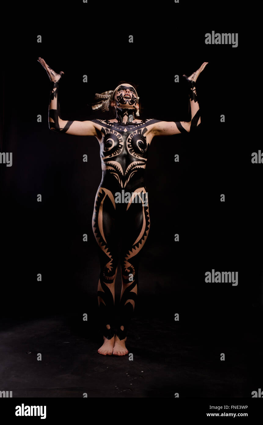 Apache war paint hi-res stock photography and images - Alamy