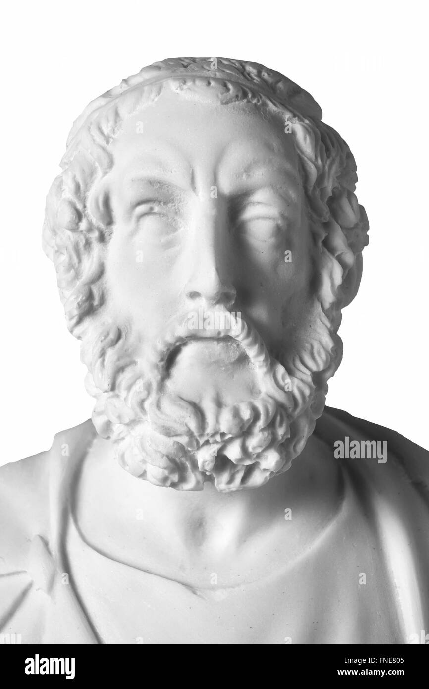 Homer greek bust Black and White Stock Photos & Images - Alamy