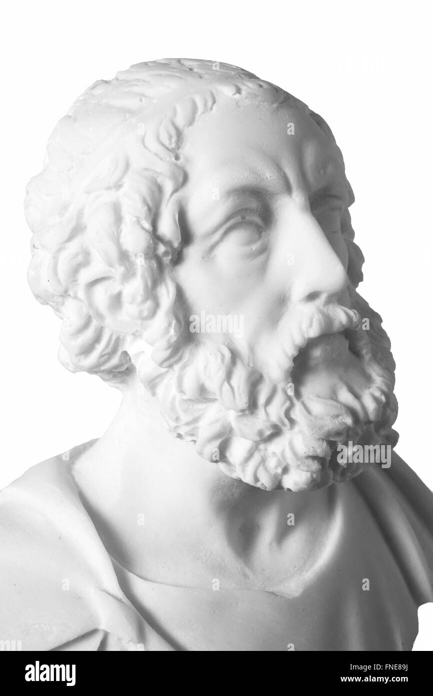 Homer greek poet Black and White Stock Photos & Images - Alamy