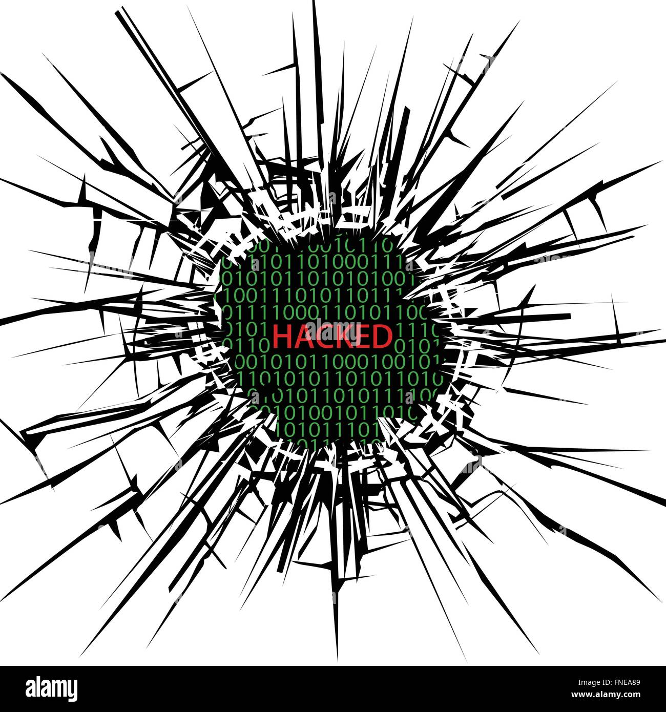 Hacked data Stock Vector Images - Alamy