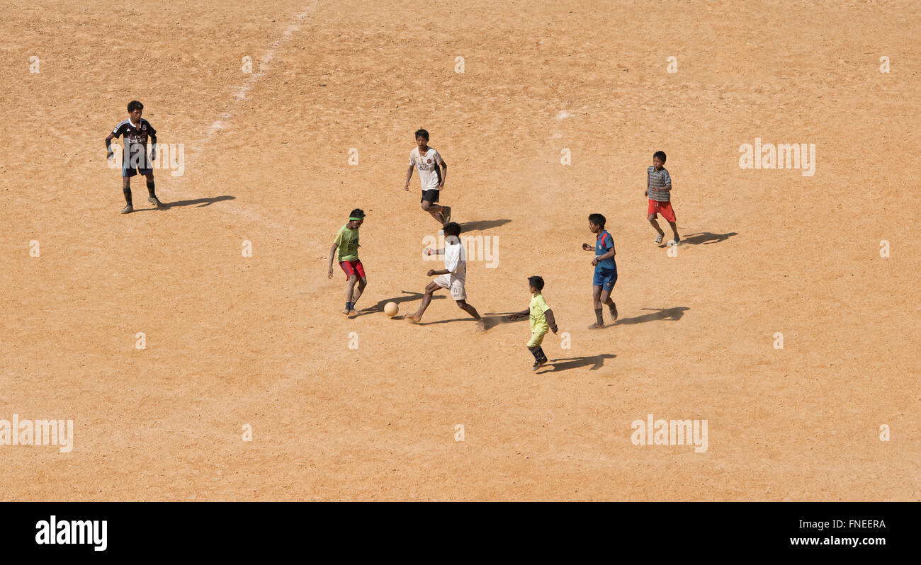 Local football match, Mindat, Chin State, Myanmar Stock Photo - Alamy