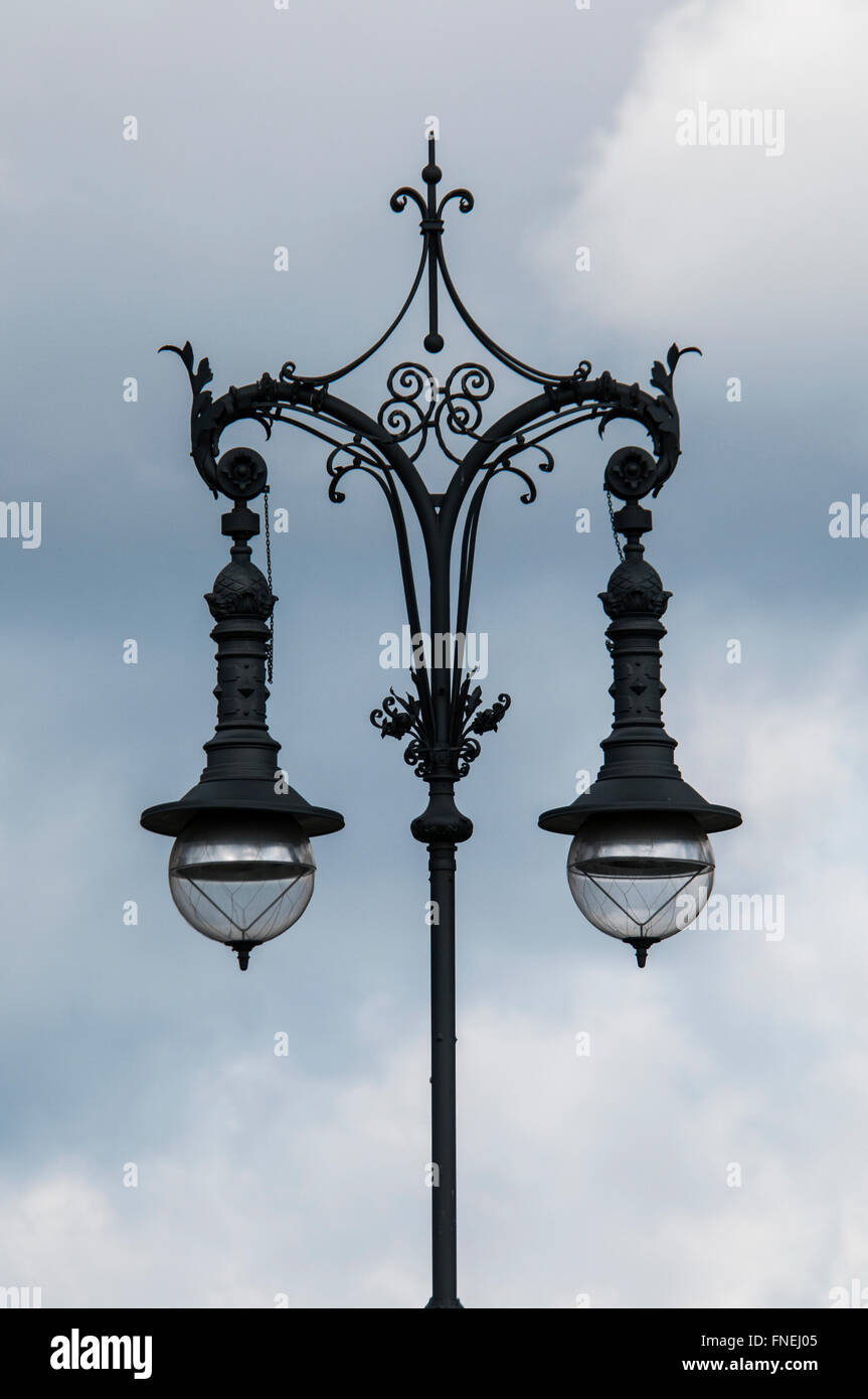 Old lamppost in Berlin city Germany Stock Photo - Alamy