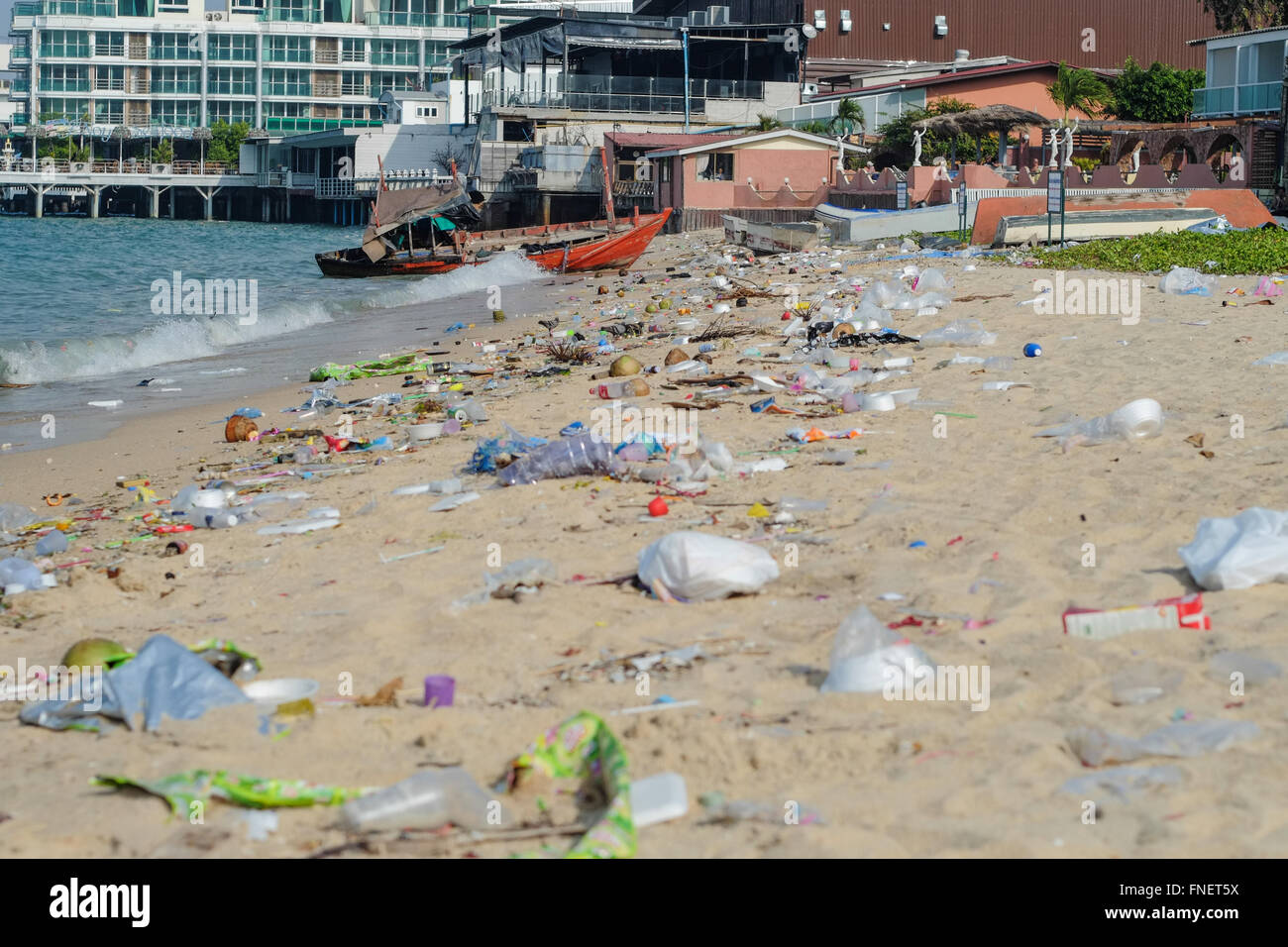 Littered beaches Thailand Stock Photo - Alamy