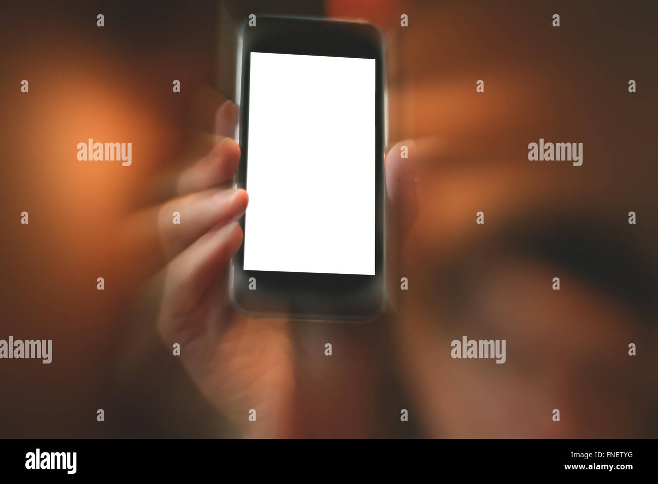 White screen phone hi-res stock photography and images - Alamy