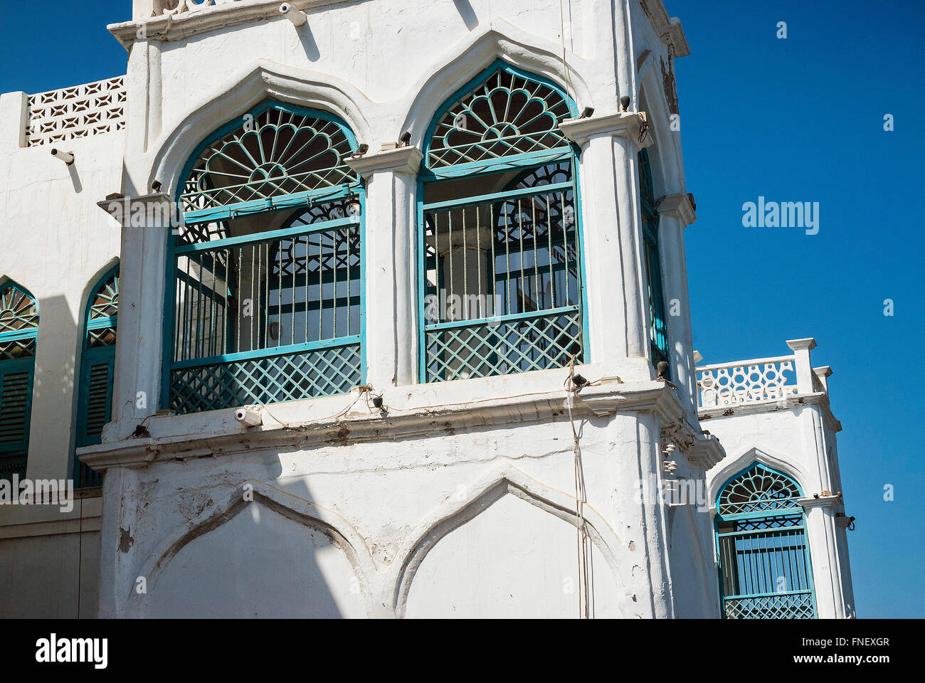 traditional arabic architecture detail in muscat old town oman Stock Photo - Alamy