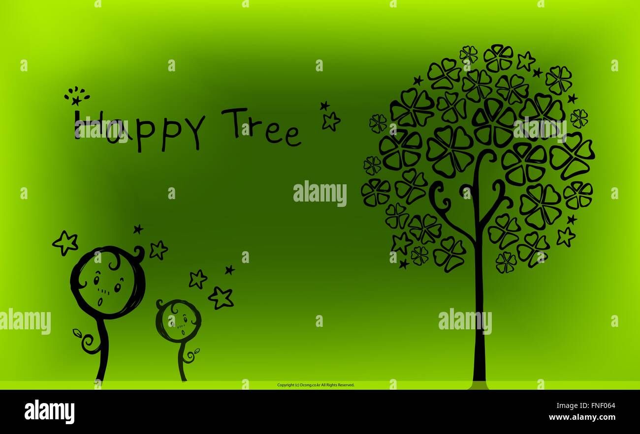 Landscape, Nature,Background, Wallpaper, Happy tree Stock Photo - Alamy