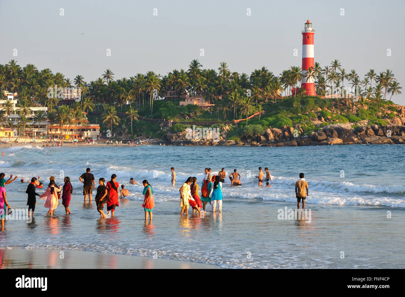 Kovalam Lighthouse Beach Stock Photo - Alamy