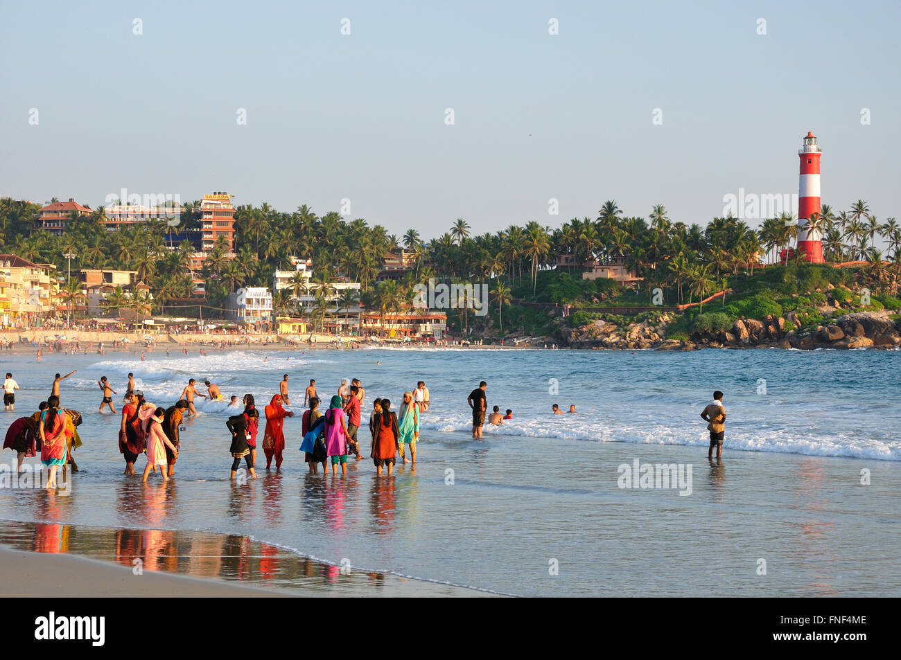 Kovalam Lighthouse Beach Stock Photo - Alamy