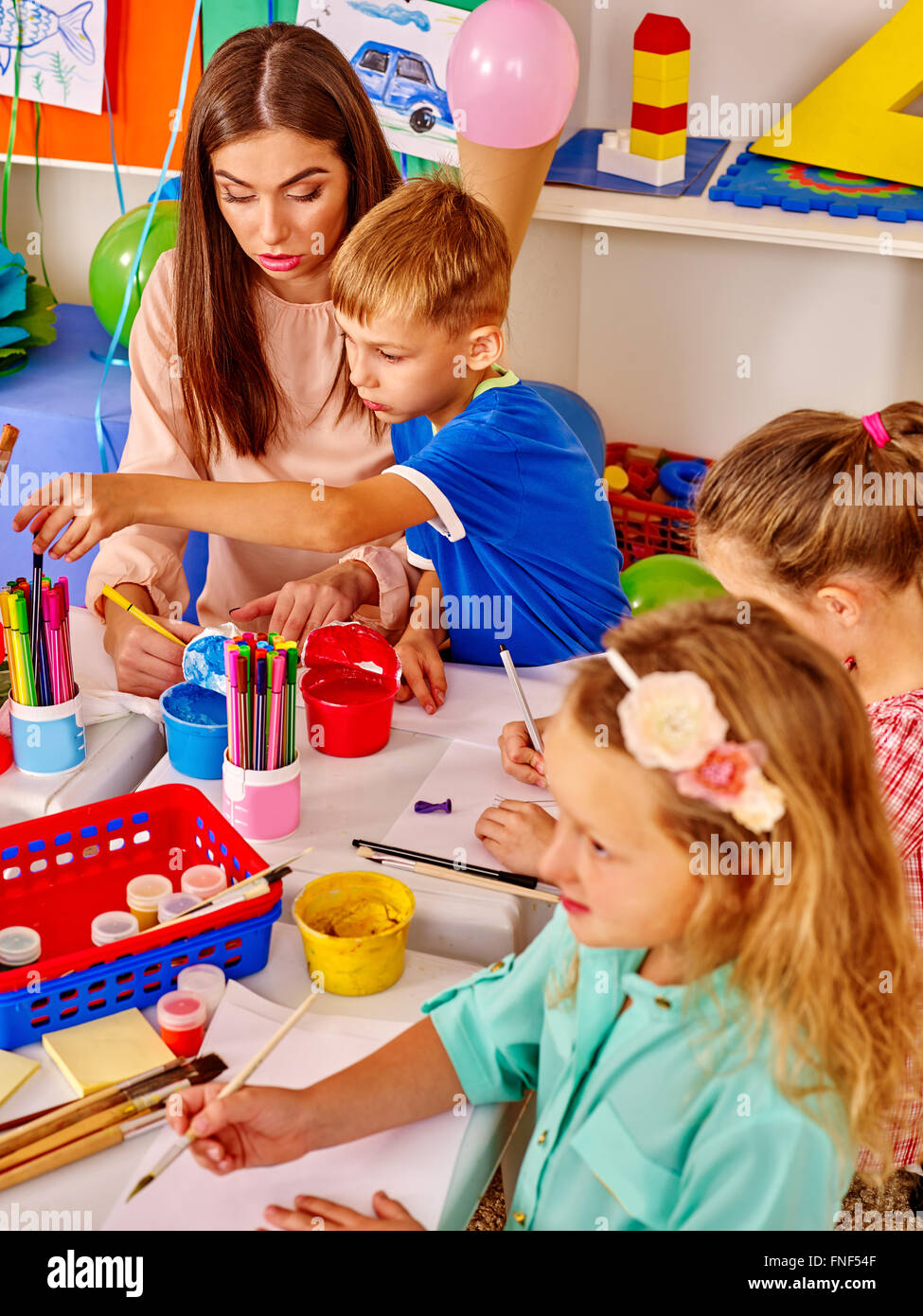 Nursey teacher hi-res stock photography and images - Alamy