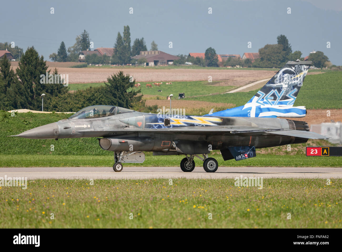 Lockheed Martin F-16 Fighting Falcon marked in the special colours of ...