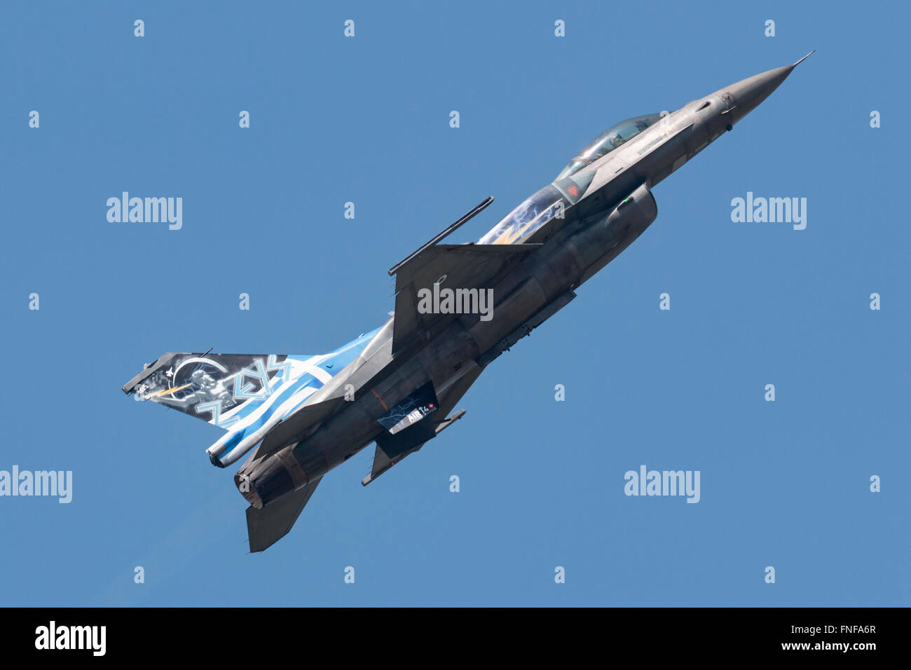 Lockheed Martin F-16 Fighting Falcon marked in the special colours of ...